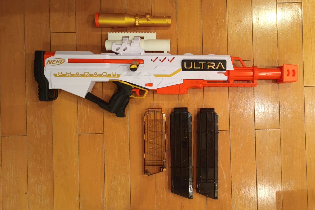 Nerf Ultra Pharaoh - Hasbro Nerf Gun / Nerf Blaster, 興趣及遊戲, 玩具 & 遊戲類 ...