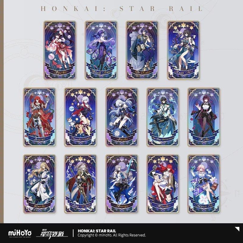 ON HAND Official jing yuan tarot card collectible cards honkai star ...