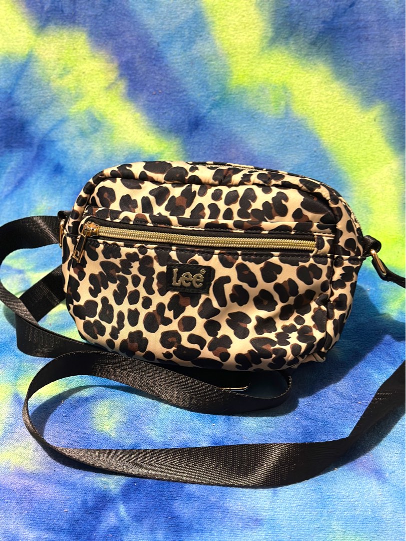 Original LEE Sling Bag | Leopard Print, Women's Fashion, Bags & Wallets ...