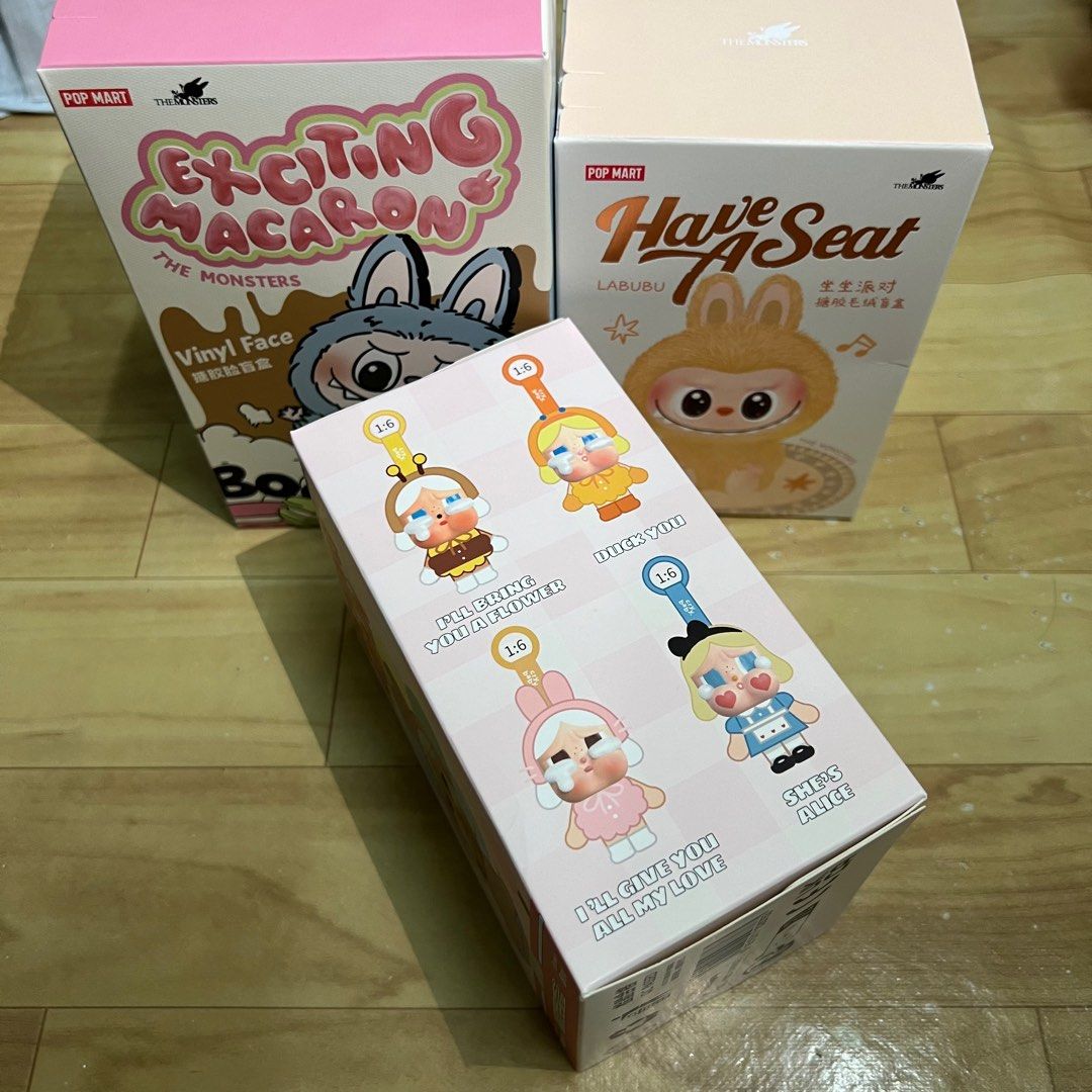 Original Popmart CRYBABY Crying Again Series Vinyl Face Plush Blind Box ...