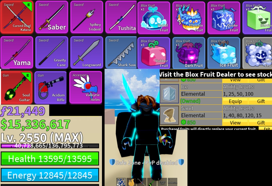 Permanent Ice+ Cyborg v4 (T10 full gear4) + CDK+SG+ Godhuman Blox ...