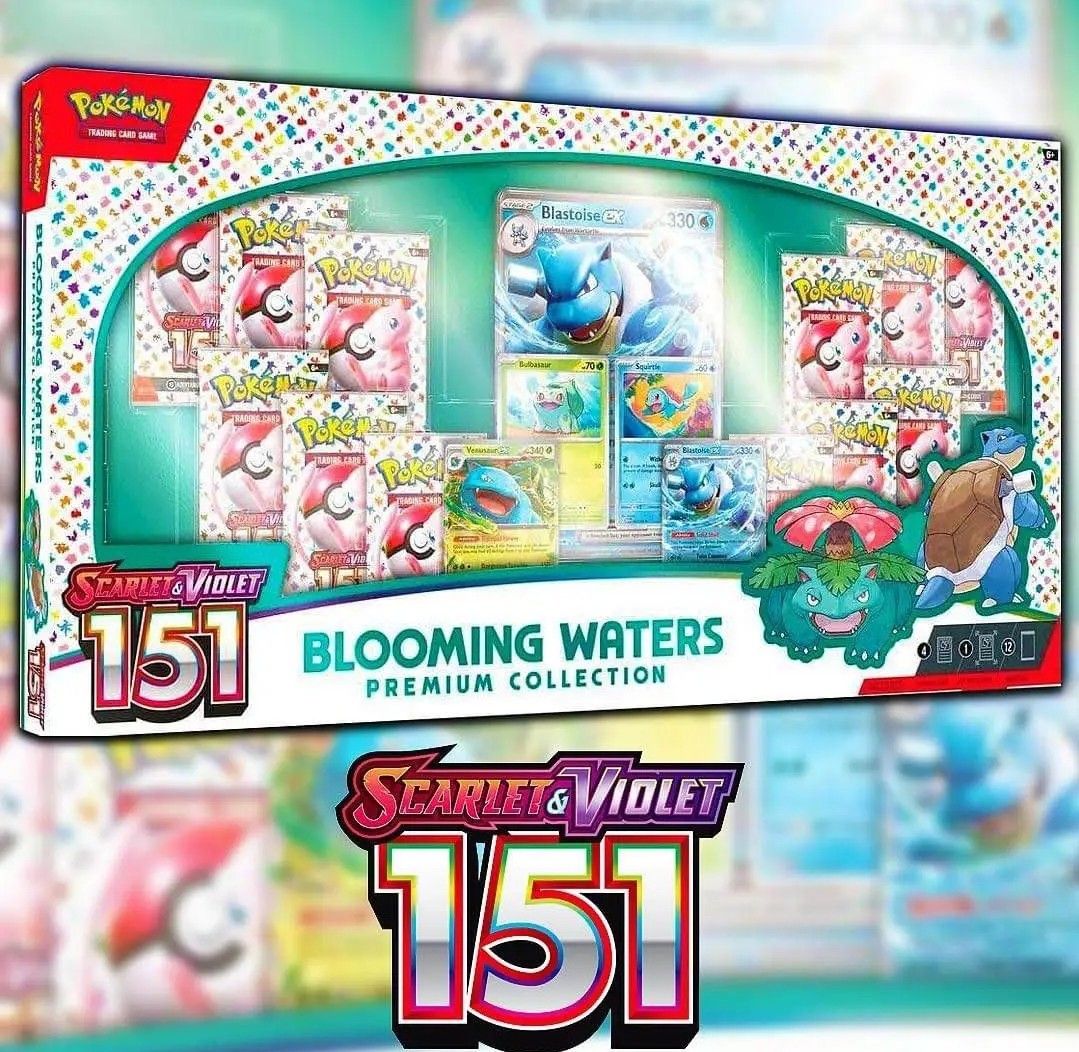 PO Pokemon 151 Blooming Water Premium Collection Box, Hobbies & Toys ...