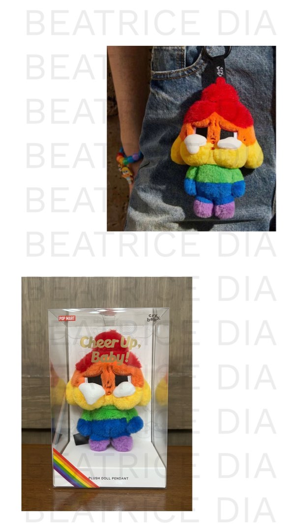 Popmart Crybaby Rainbow Pendant, Hobbies & Toys, Memorabilia ...