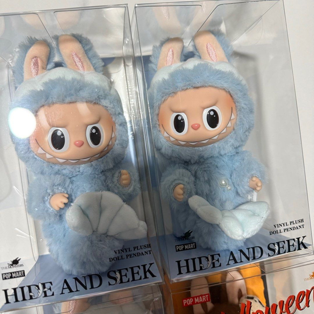POPMART MERBUBU LABUBU HIDE AND SEEK SINGAPORE AND PUMPKIN, Hobbies ...