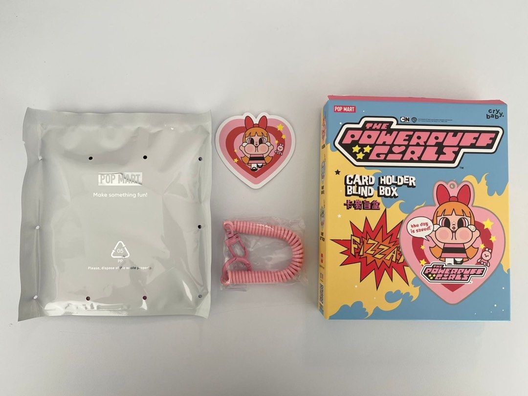 POWER PUFF GIRL BLIND BOX CARD HOLDER BLOSSOM CRY BABY, Toys ...