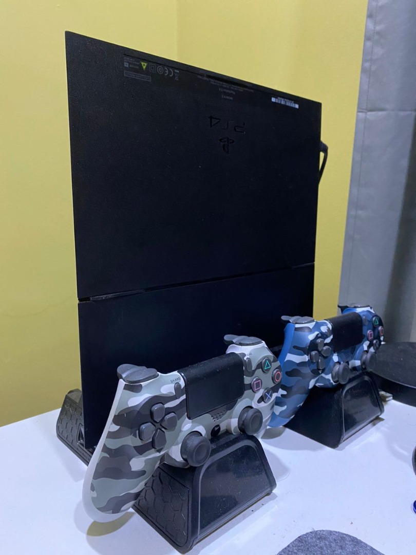 PS4 (Two Controllers (fake), Power Cable, USB Cable, Standing Cooler ...