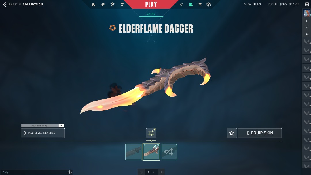 Rare Episode 1 : Act 1 Valorant Account | Elderflame Dagger, Oni ...