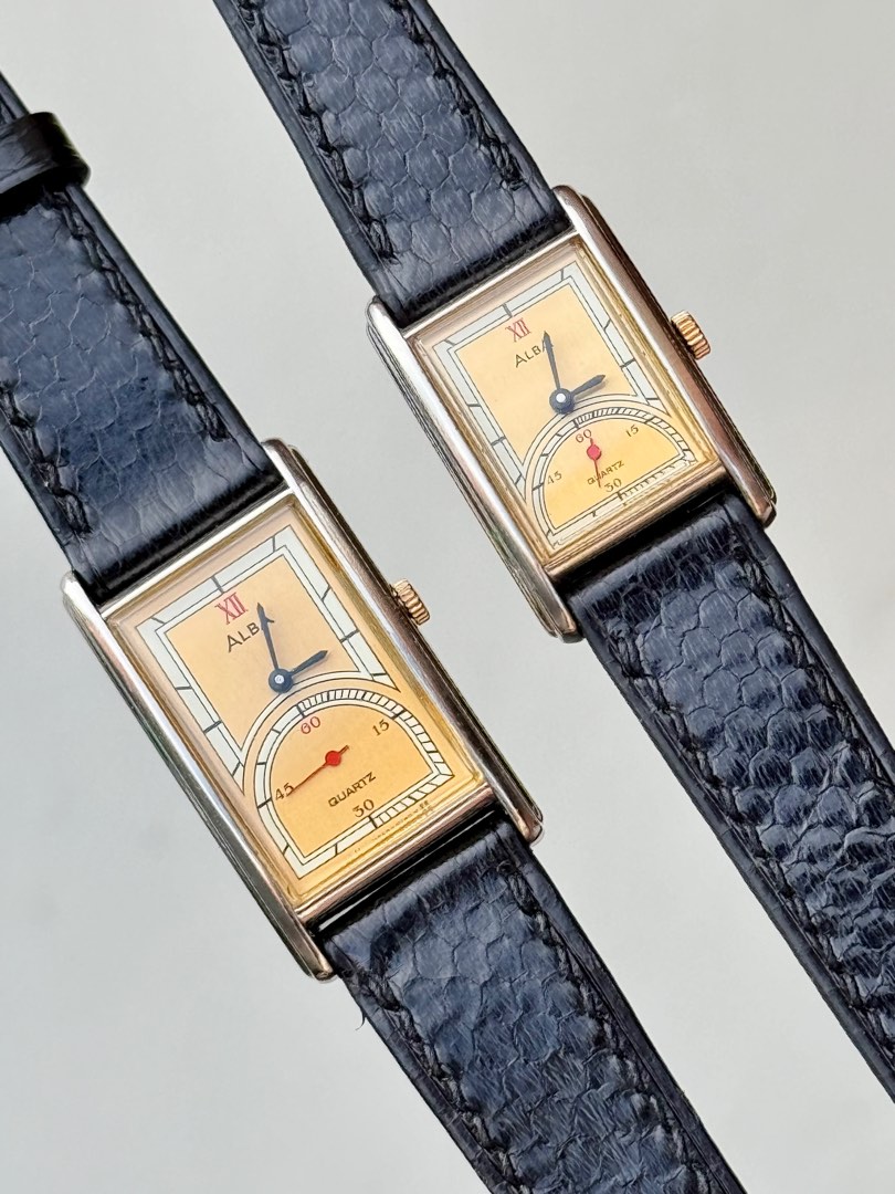 Rare Vintage Seiko “Alba” Pair Tank Watch, Women's Fashion, Watches ...