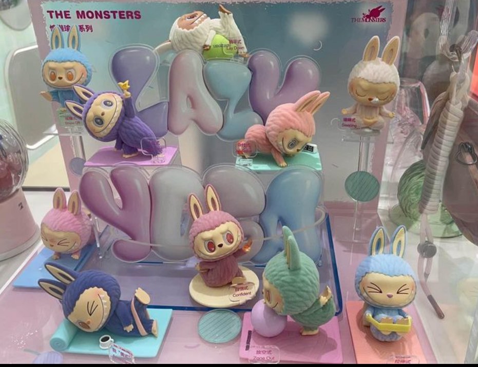 Set labubu lazy yoga the monsters lazy yoga pop mart labubu lazy yoga ...