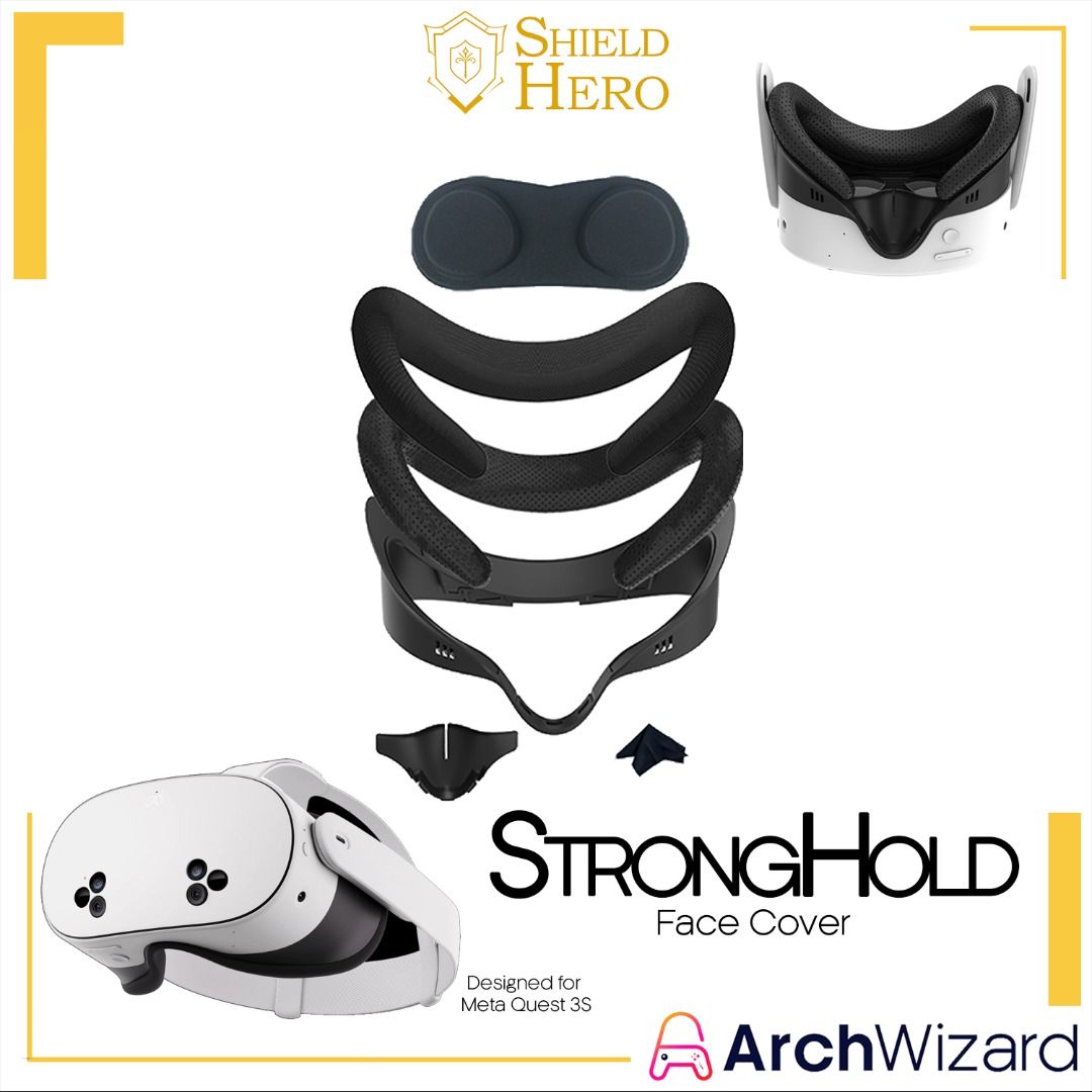 Shield Hero Stronghold Facial Interface Classic Size for Meta Quest 3S ...