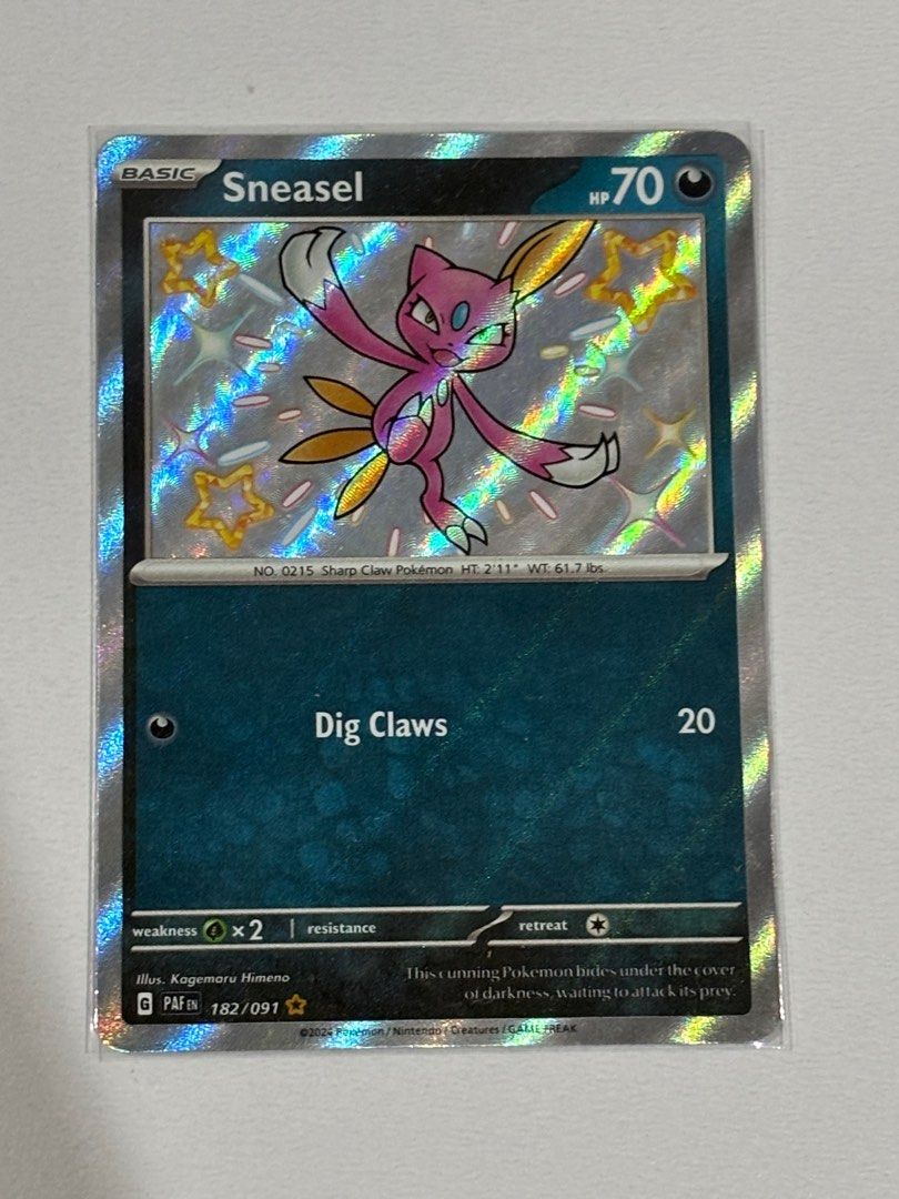 Sneasel Shiny - Pokemon Ptcg, Hobbies & Toys, Toys & Games on Carousell
