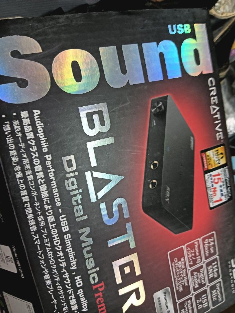 Sound Blaster music premium USB sound card, Computers & Tech, Parts ...
