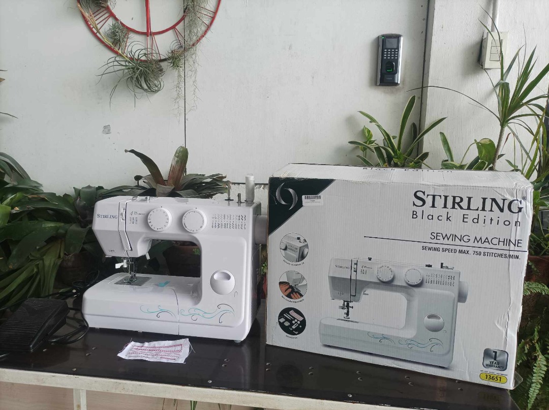 Stirling Black Edition Sewing Machine, Furniture & Home Living, Home ...