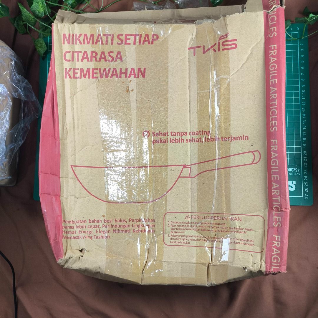 TKIS Wajan Penggorengan Besi Anti Lengket Teflon FryPan Warna Hitam ...