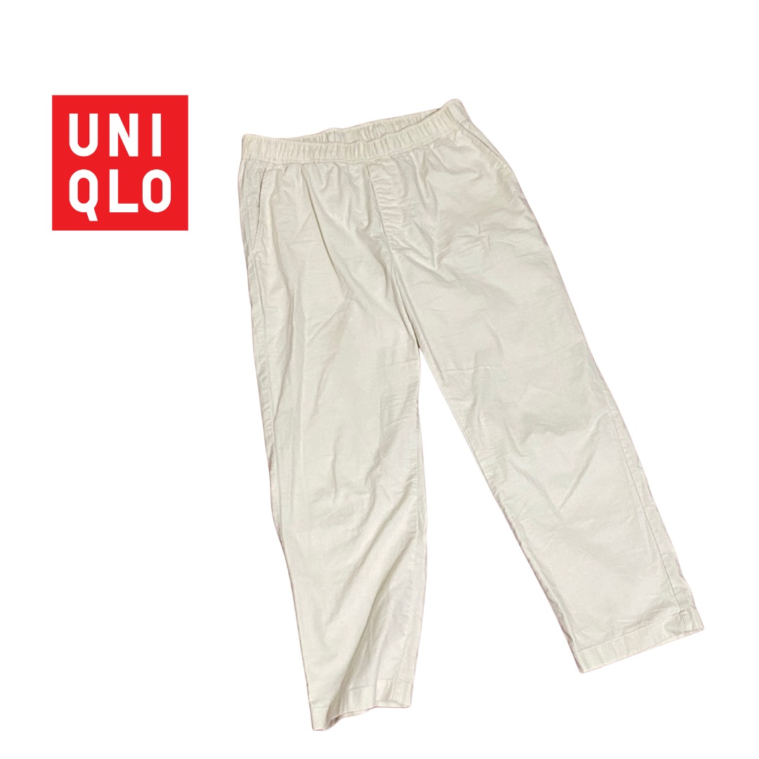Uniqlo Cream Ankle Pants, Women's Fashion, Activewear on Carousell
