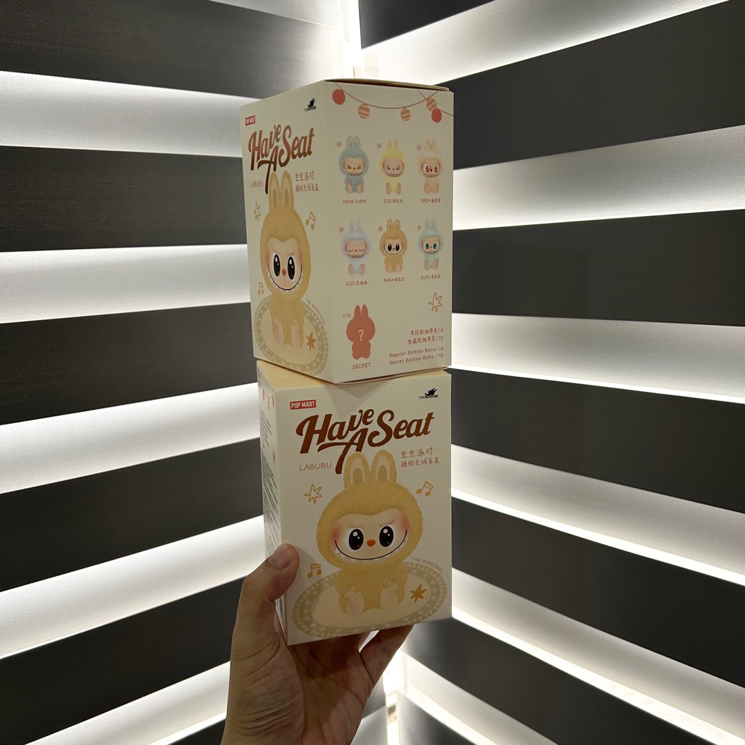 UNOPENED Labubu Have a seat (Version 2), Hobbies & Toys, Toys & Games ...