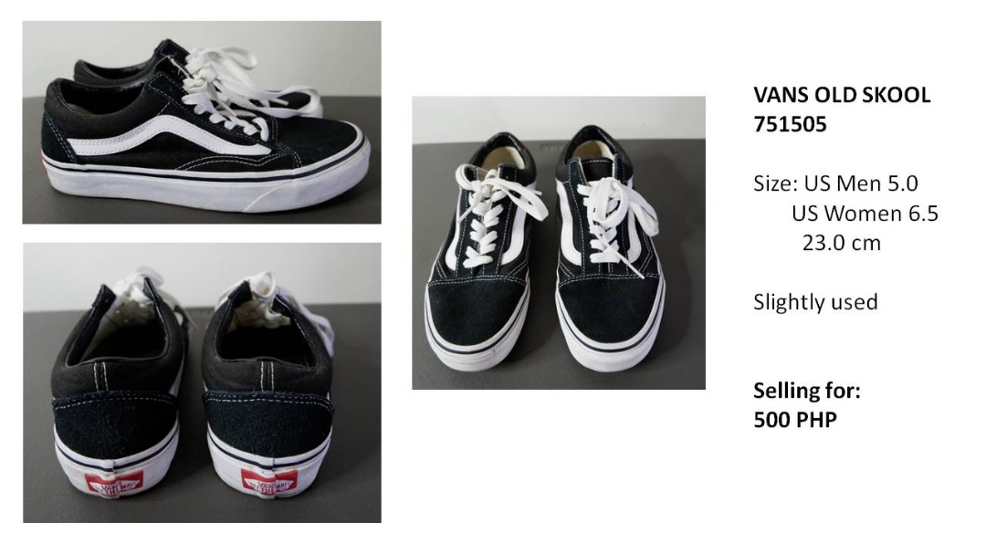 VANS OLD SKOOL 751505 W6.5 M5, Luxury, Sneakers & Footwear on Carousell