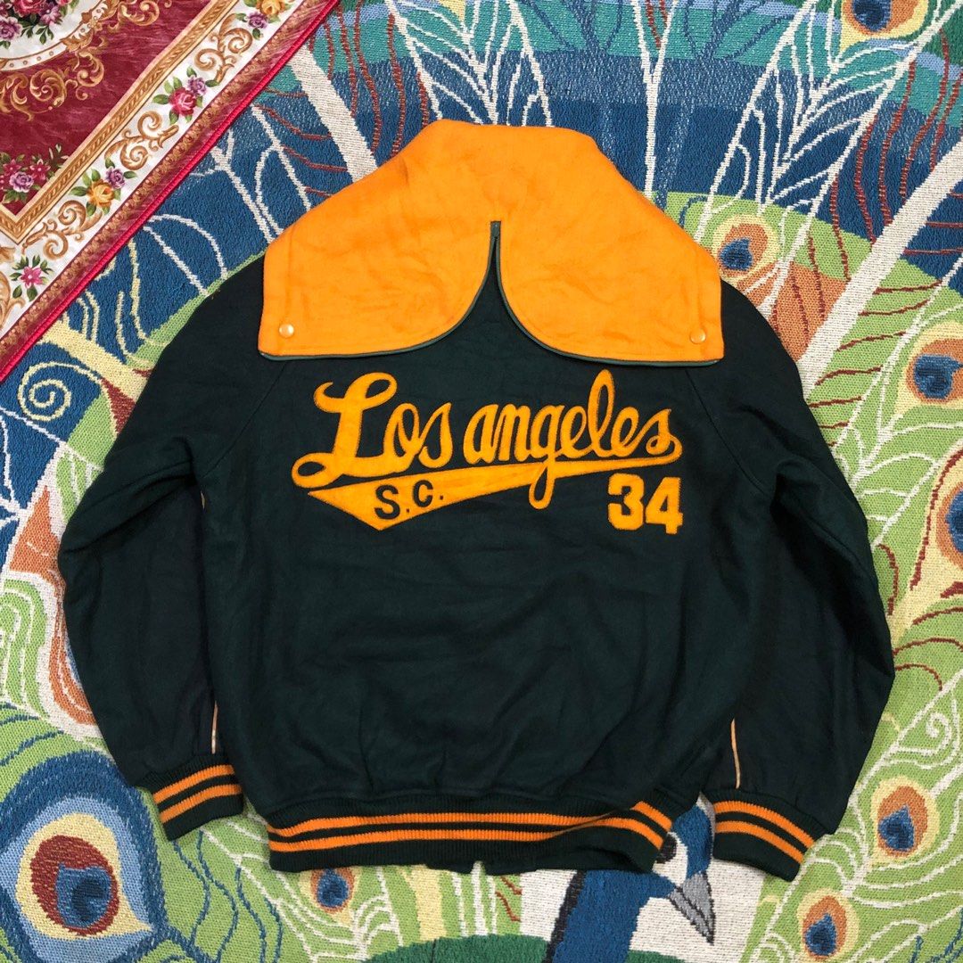 Vintage letterman 90's cheer leader dance los angeles, Material wool ...