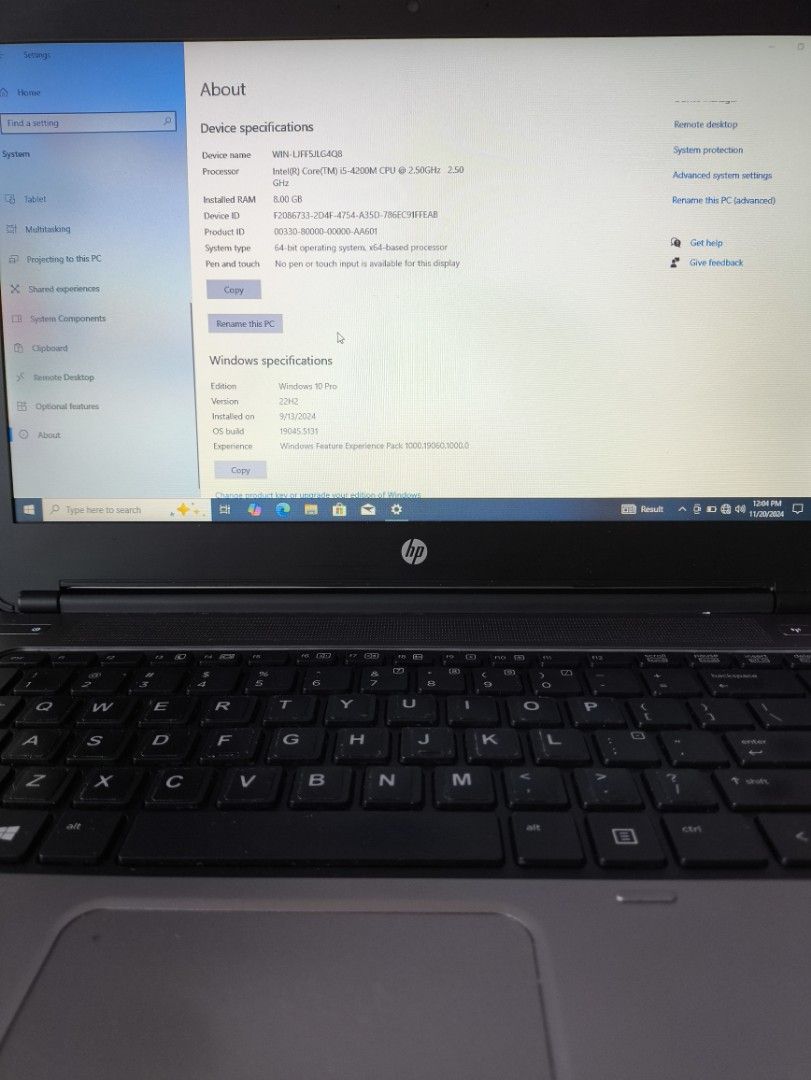 Window 10 Pro HP Probook 640 G1 Core i5 8GB / 256GB SSD Laptop ...