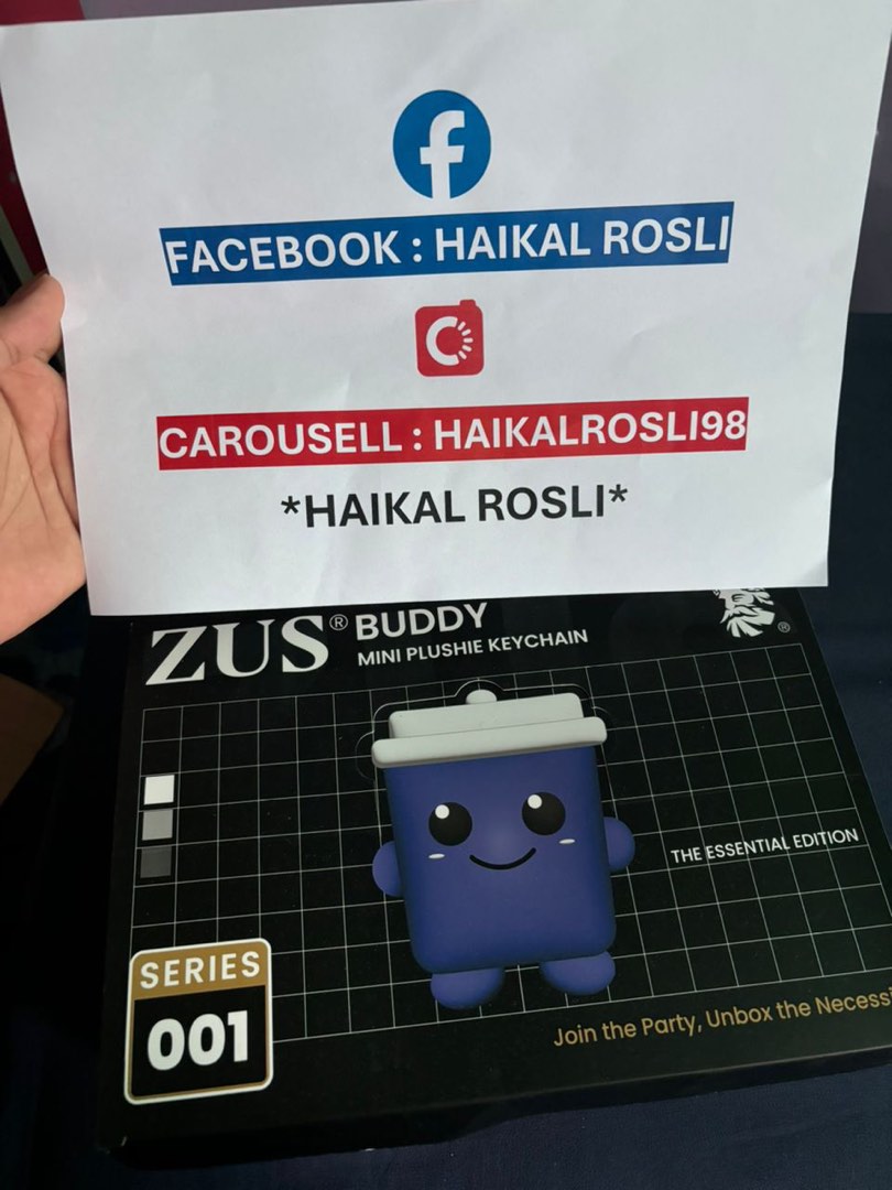 ZUS PLUSHIES COMPLETE SET (6 CHARACTERS) KEYCHAIN ZUS BUDDY, Hobbies ...