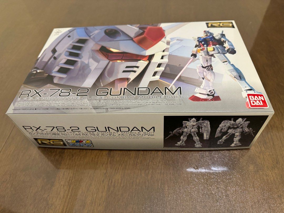 全新限定 RG 1/144 RX-78-2 Gundam Expo Clear Color 透明版 Bandai MG HG MGSD 高達 ...