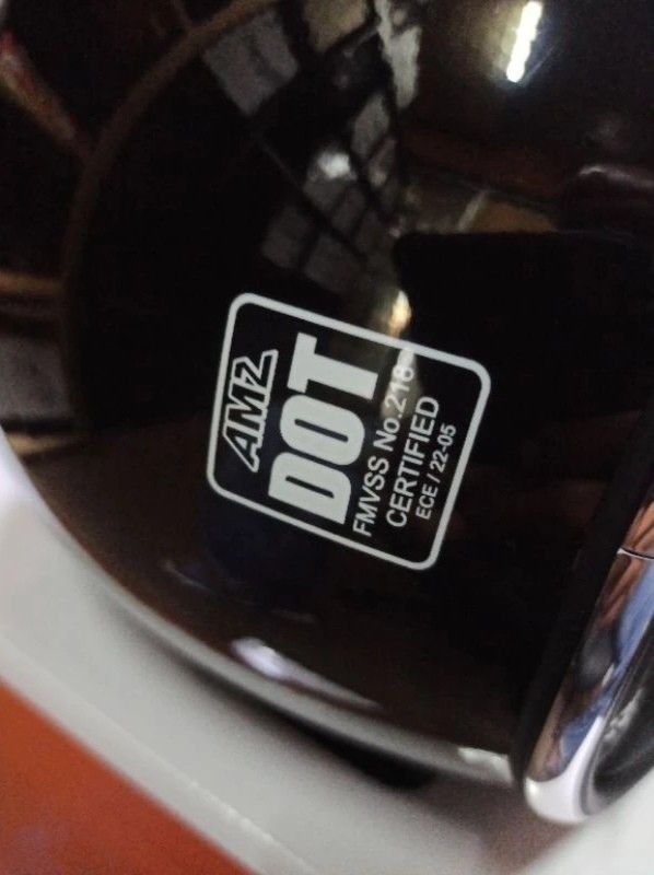 AMZ Excelor Full Face Vintage Retro Cafe Racer Motorcycle Helmet ...