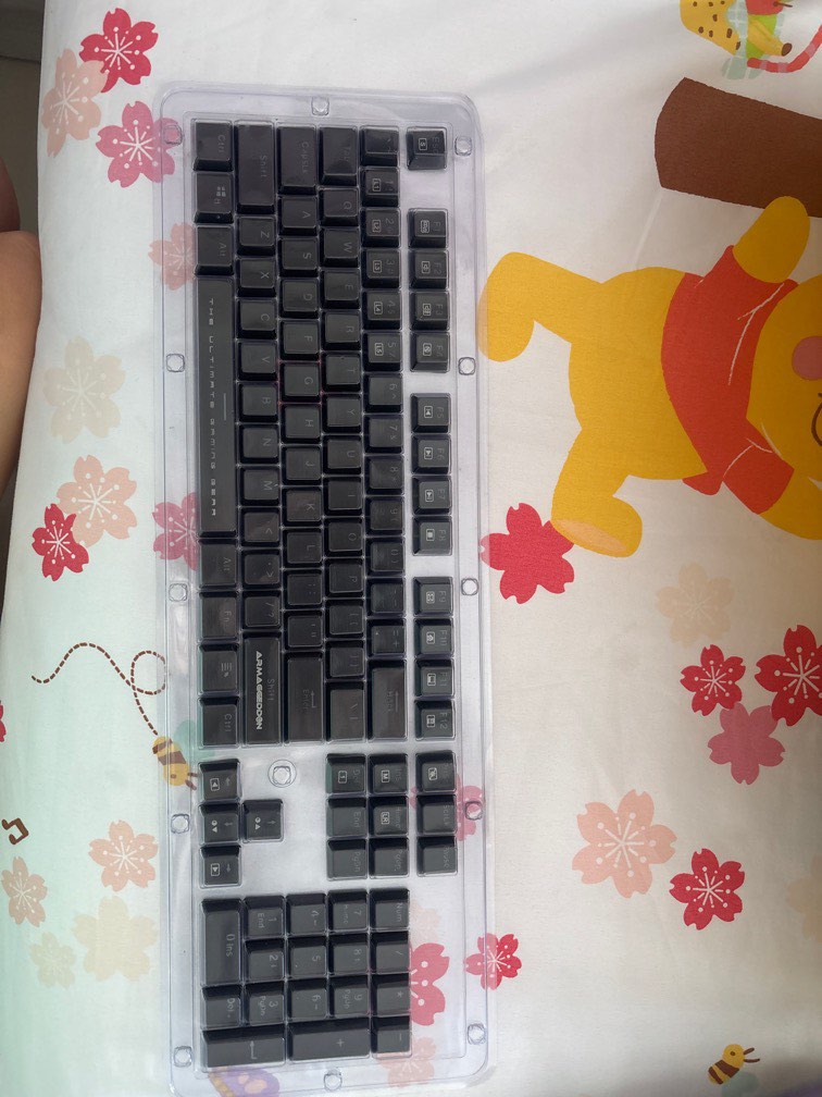 Armageddon low profile backlit keycaps (black), Computers & Tech, Parts ...