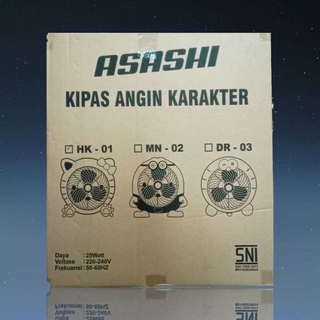 ASASHI BOX FAN CHARACTER KIPAS ANGIN KARAKTER MINI SNI MINION BOXFAN ...