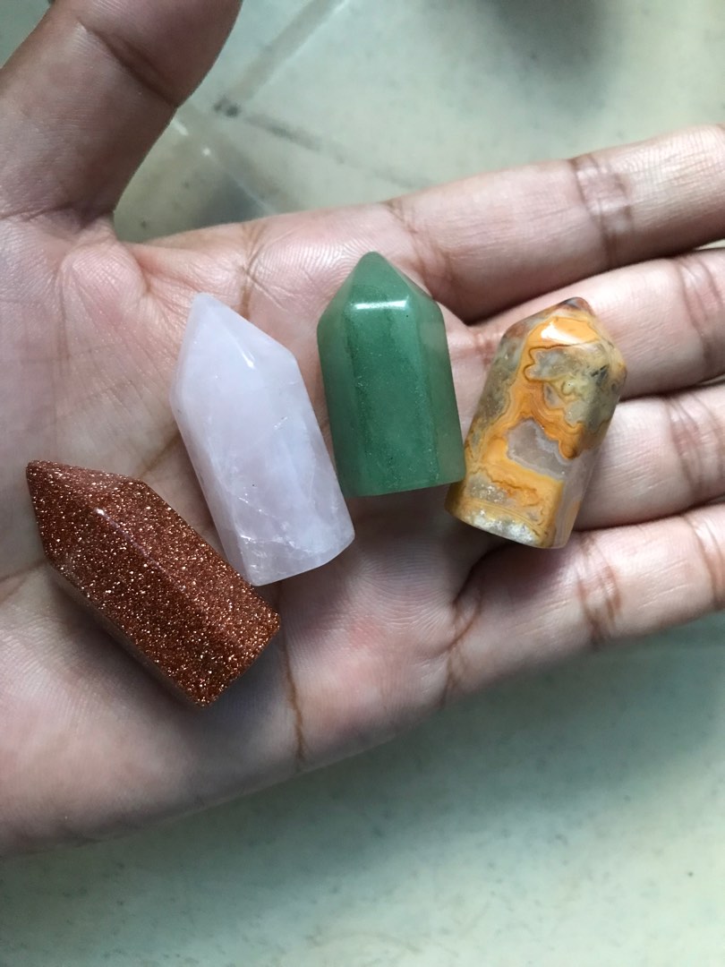 Natural Stone Baby Tower Set, Women's Fashion, Jewelry & Organizers ...