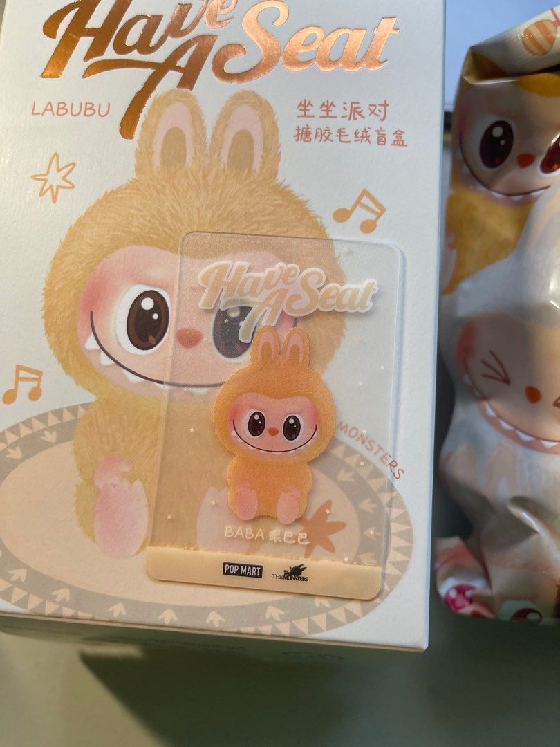 Baba Labubu V2 - Have a Seat Vinyl Plush Pendant, Hobbies & Toys, Toys ...