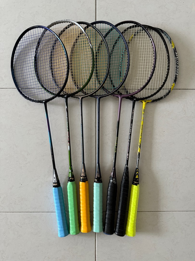 Badminton Racket lama (Yonex, Apacs, Dunlop, England), Sports Equipment ...