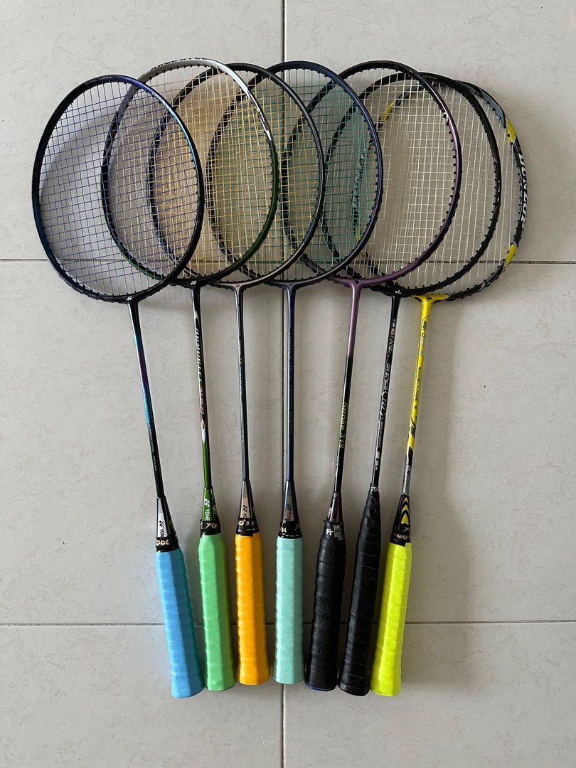 Badminton Racket lama (Yonex, Apacs, Dunlop, England), Sports Equipment ...