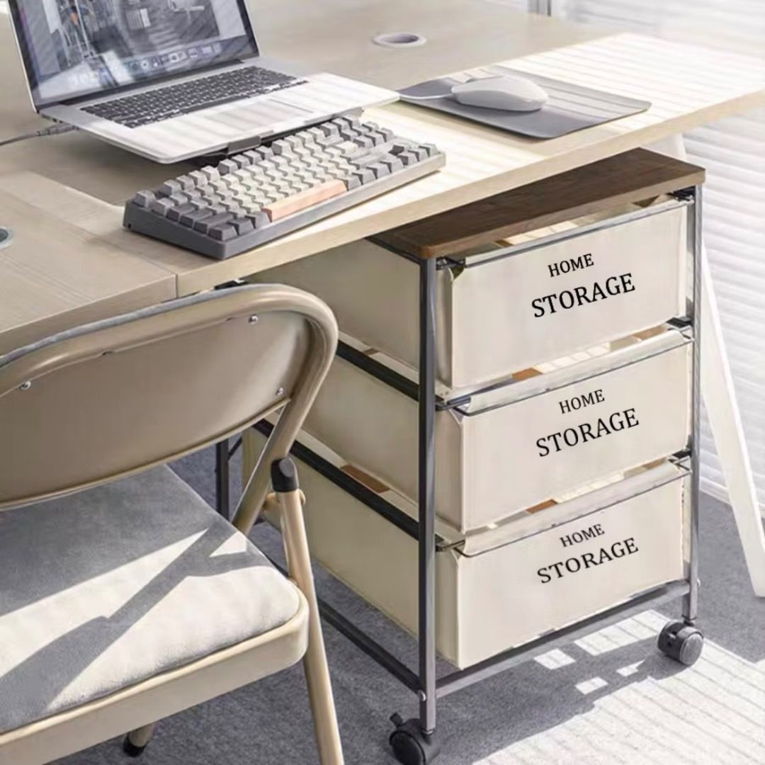 Bedside Multilayered Drawer With Wheels | Nordic Sofa Side Table With ...