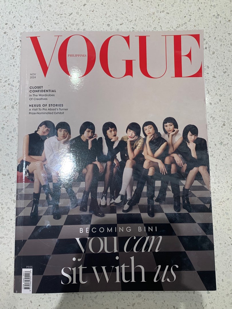 BINI MAGAZINE COVER (VOGUE NOVEMBER 2024), Hobbies & Toys, Books ...