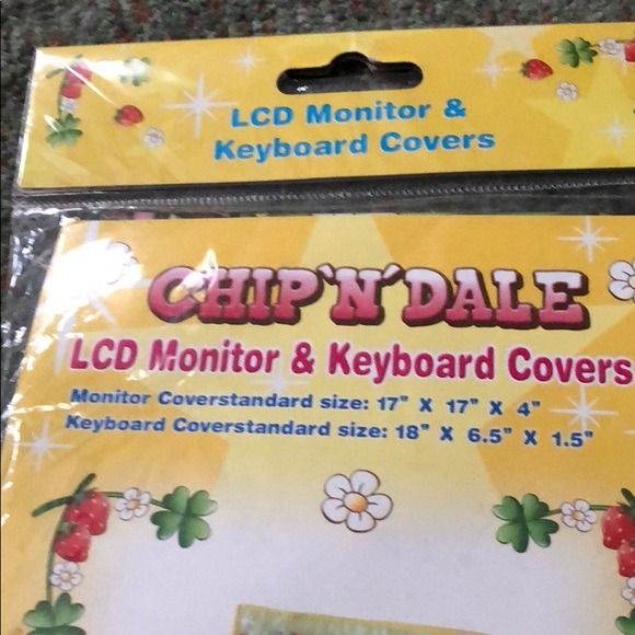 Cartoon LCD Monitor & Keyboard Covers Pink Collection Computer PC Cover ...