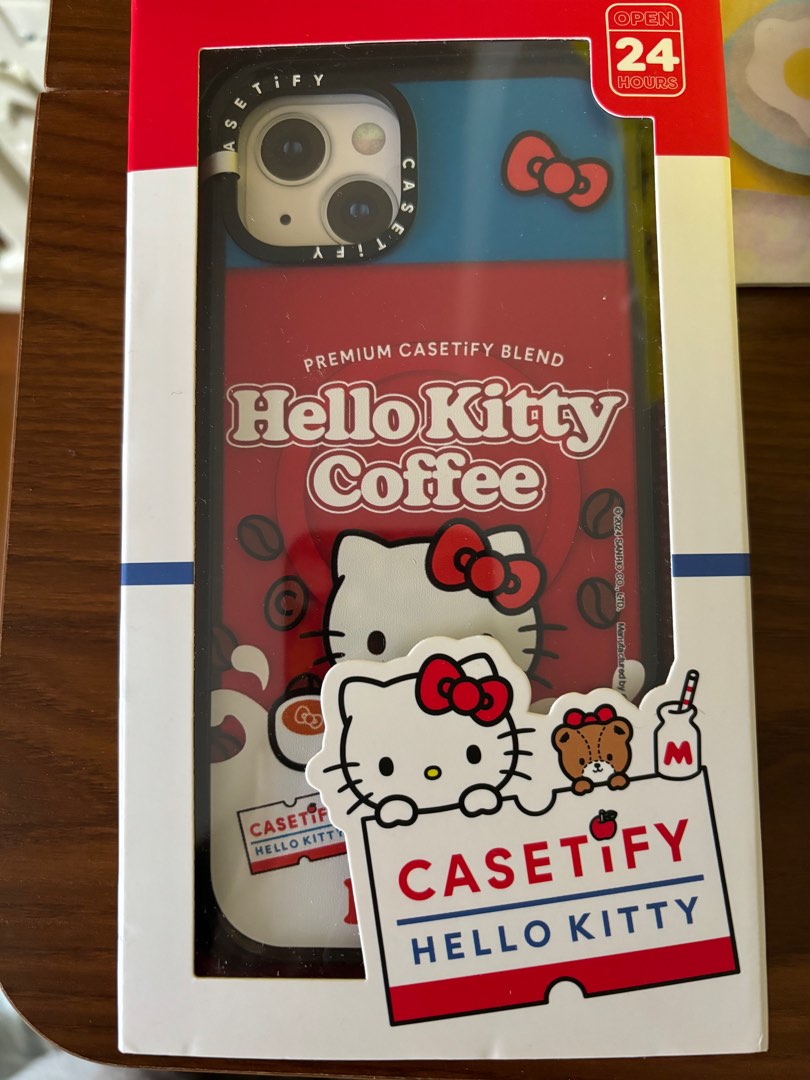 Casetify Hello Kitty Coffee Case, 手提電話, 電話及其他裝置配件, 手機套及手機殻 - Carousell