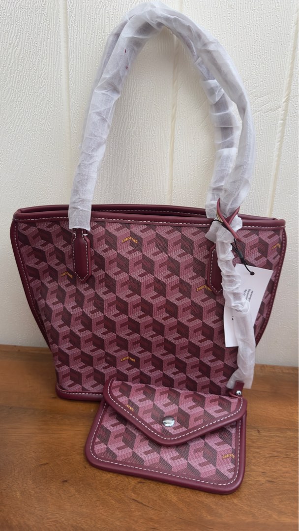 Christy NG Mini Russo Burgundy, Fesyen Wanita, Tas & Dompet di Carousell