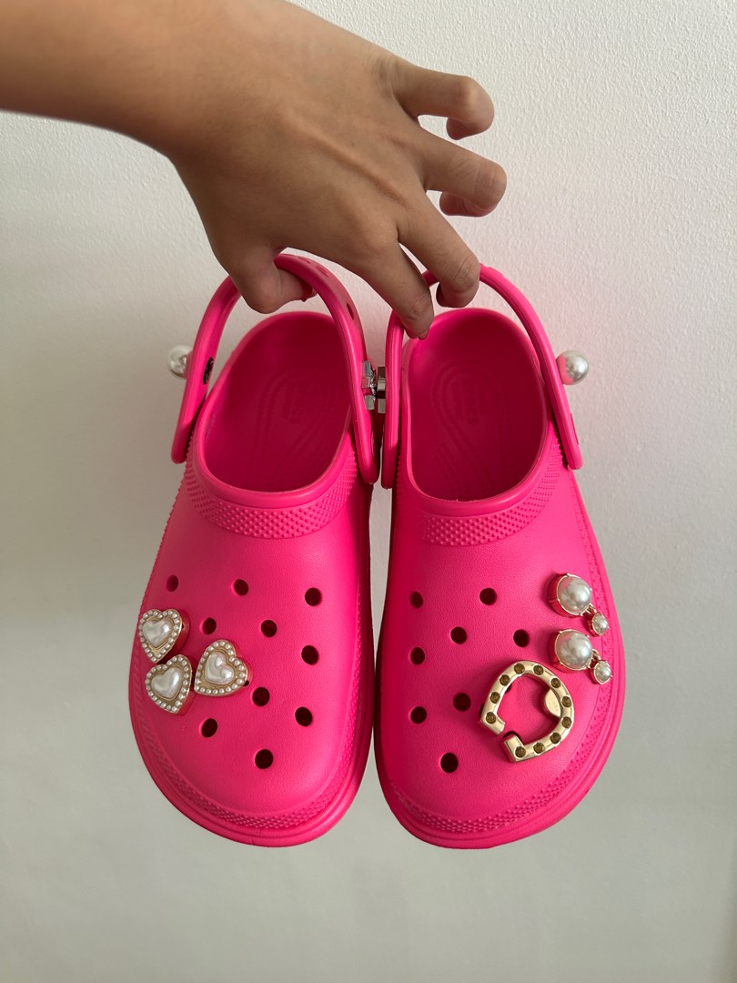 Crocs Stomp Clog in Pink, Women's Fashion, Footwear, Slippers and ...