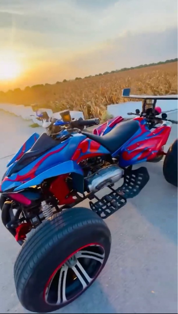 Custom made (Optimus Prime) Tomahawk ATV quadbike, Motorbikes, Motorbikes for Sale on Carousell