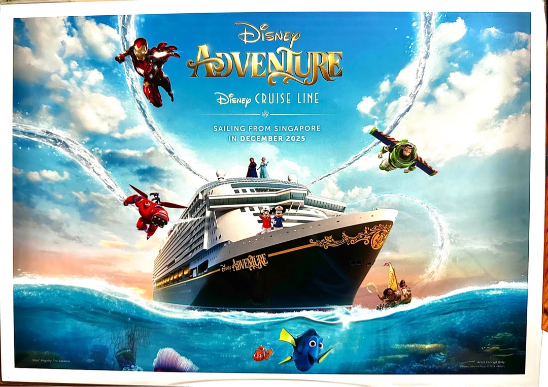 Disney Cruise Poster & Stickers Set, Hobbies & Toys, Memorabilia ...