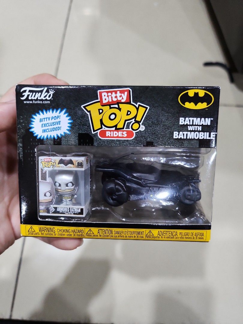 Funko Bitty Pop Rides: Batman & Batmobile, Hobbies & Toys, Toys & Games ...