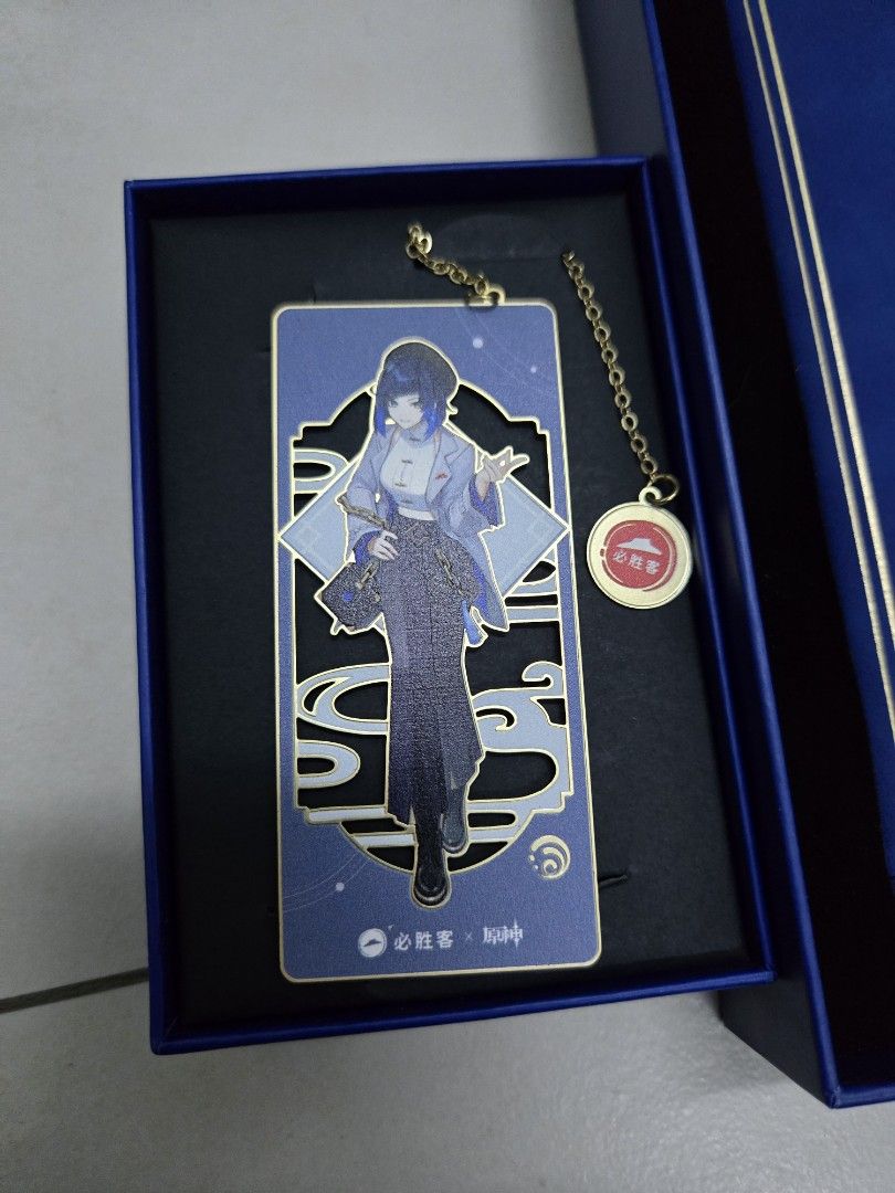 Genshin Impact x Pizza Hut Yelan Notebook and Bookmark Set, Hobbies ...