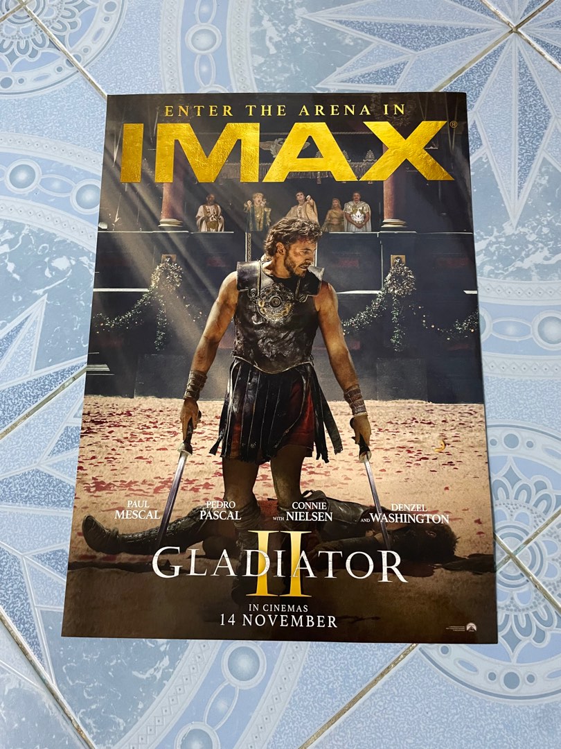 Gladiator 2 (2024) Original IMAX Movie Poster (33 x 48cm), Hobbies ...