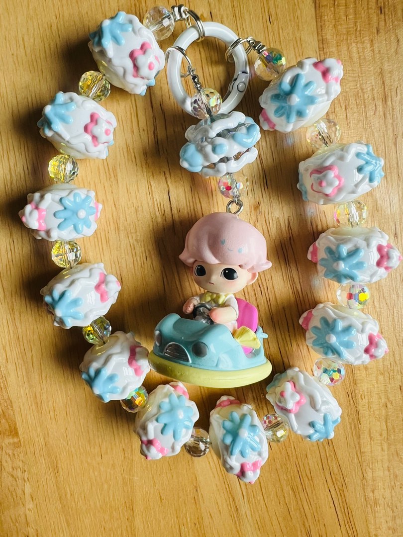 Modified dimoo bumper car phone strap phone charm bag charm, Women's ...