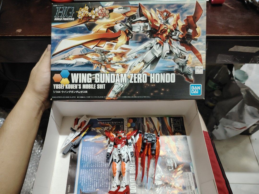 Hgbf Wing Zero Honoo Assembled, Hobbies & Toys, Toys & Games on Carousell