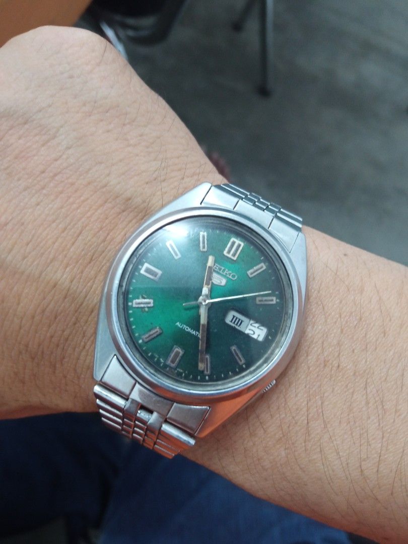 JAM TANGAN SEIKO 5 AUTOMATIC JAPAN VINTAGE 7009 3040 GREEN LANGKA, Fesyen Pria, Jam Tangan di ...
