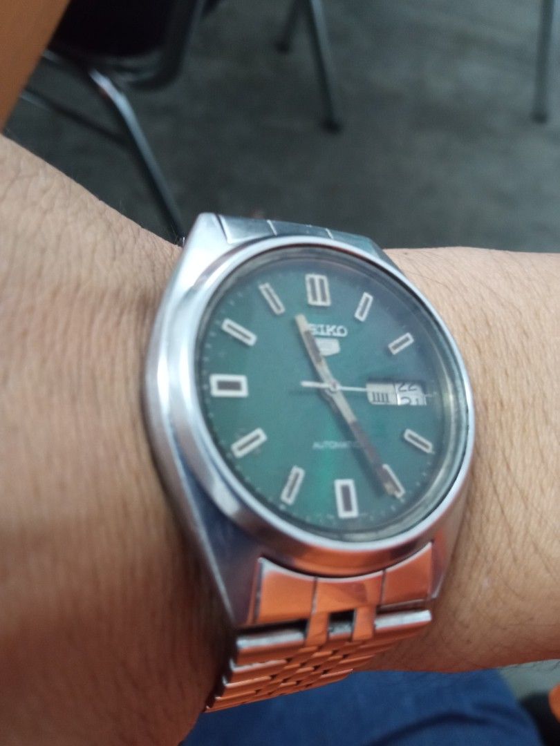 JAM TANGAN SEIKO 5 AUTOMATIC JAPAN VINTAGE 7009 3040 GREEN LANGKA, Fesyen Pria, Jam Tangan di ...