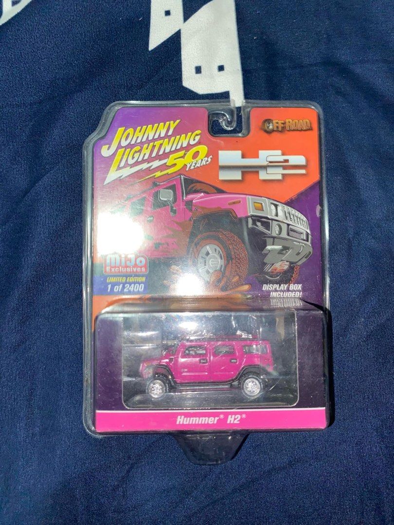 Johnny Lightning Hummer H2 (Pink) Off Road 1/64 Diecast Model Car ...