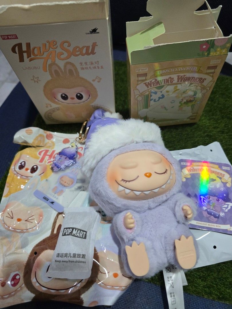 LABUBU HAVE A SEAT [ZIZI] & DIMOO HAT [WIZARD BUTTERFLY] [1SET ...