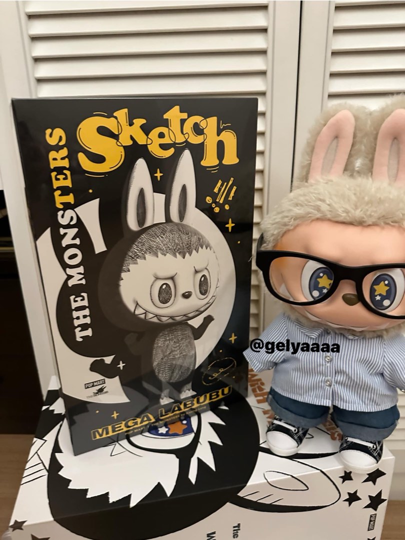 Labubu Mega Sketch 400%, Hobbies & Toys, Toys & Games on Carousell